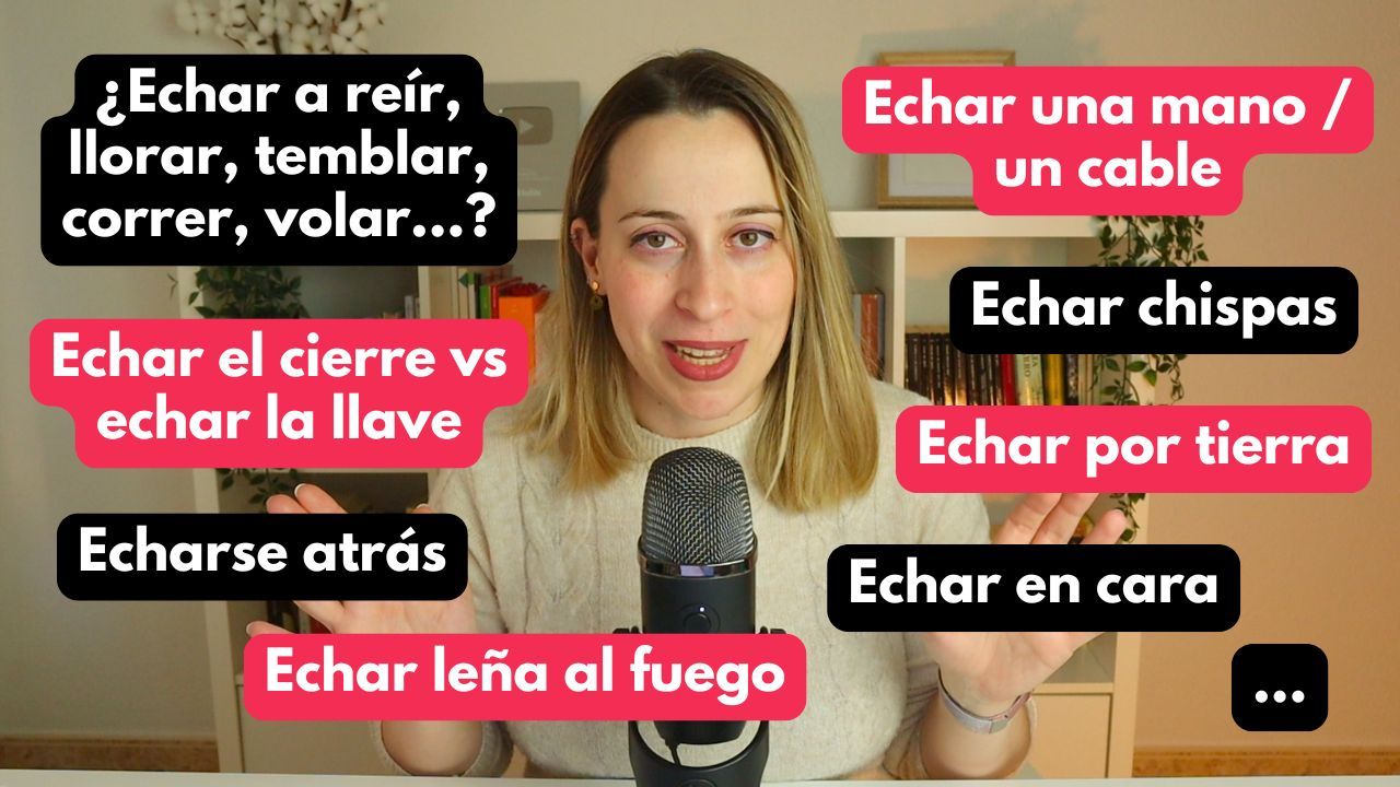 Colocaciones y expresiones con “echar” en español - Erre que ELE